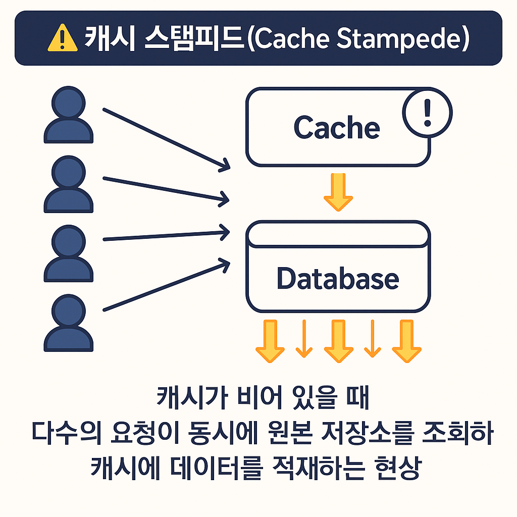 ⚠️ 캐시 스탬피드(Cache Stampede) 현상과 해결 전략 | 배고픈 개발자